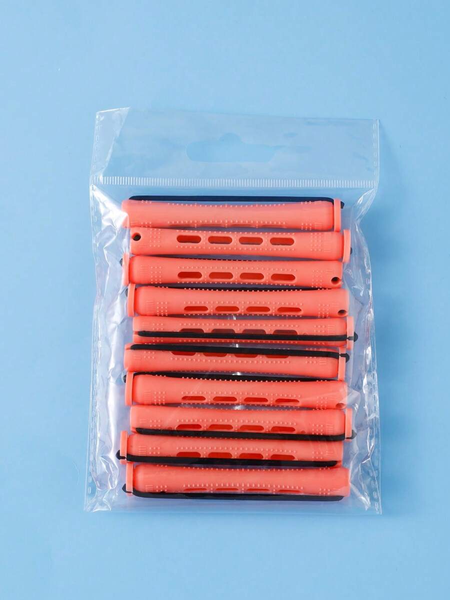 10pcs Plastic Long Hair Curlers, Plastic Perm Rollers, Cold Wave Rods ...