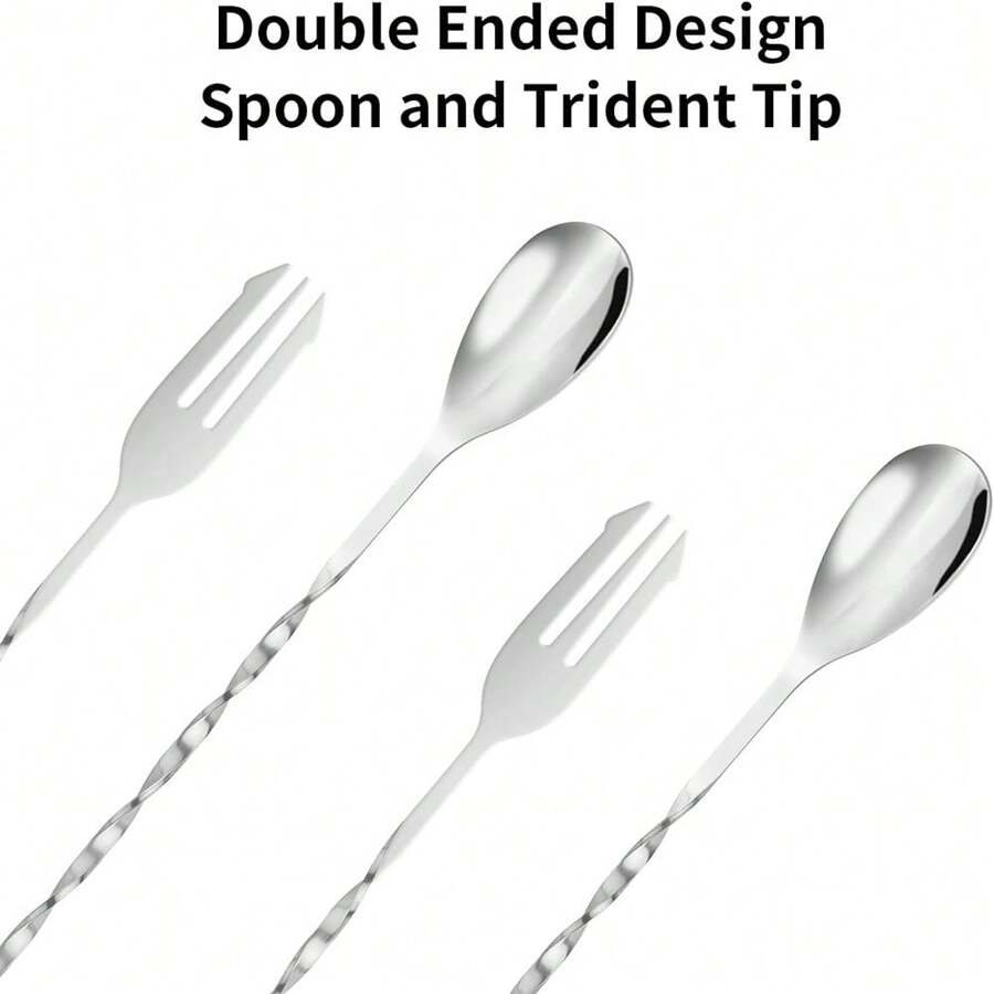 Bar Spoon Cocktail Mixing Spoon - 1pc Cocktail Spoon Long Handle 12.7 ...