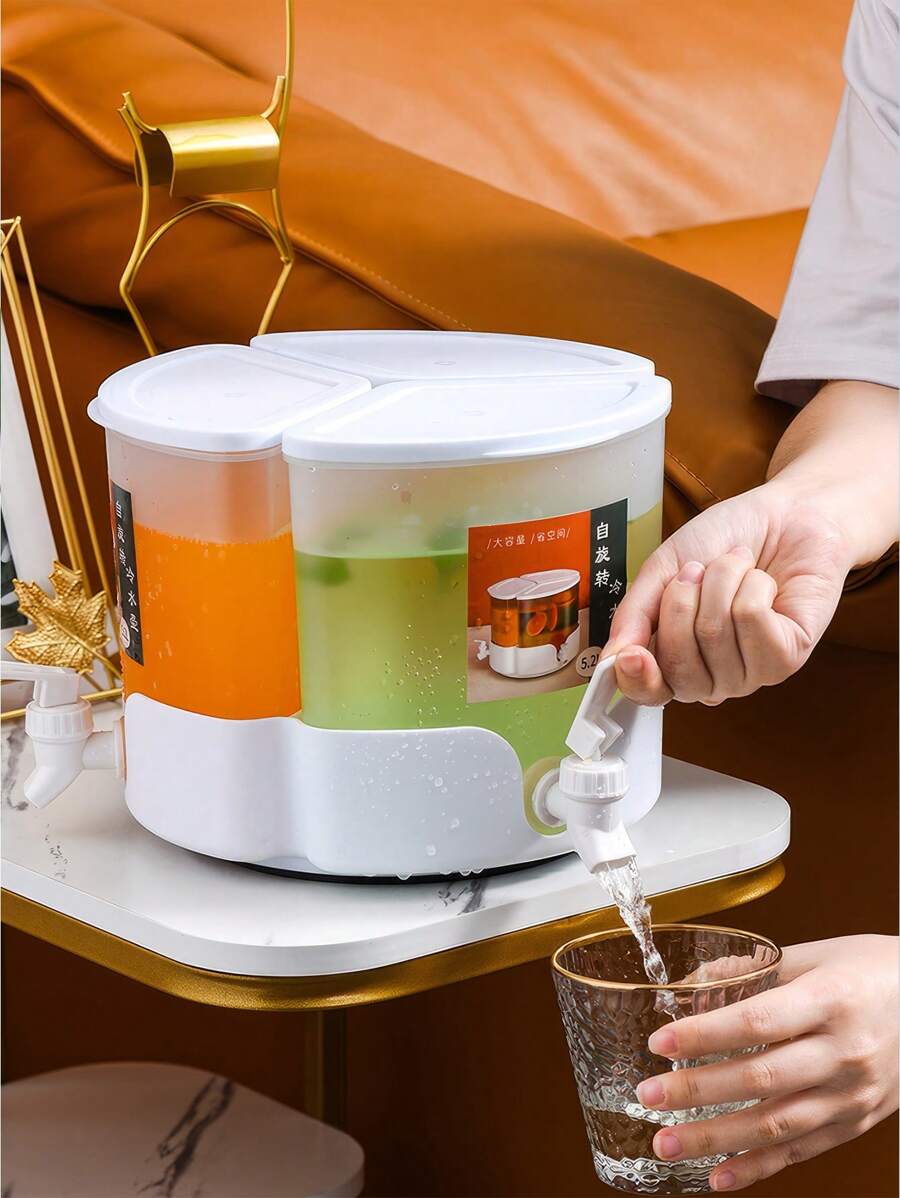 Beverage Dispenser With Stand, 1.37 Gallon (Approximately 5.2 Liters ...