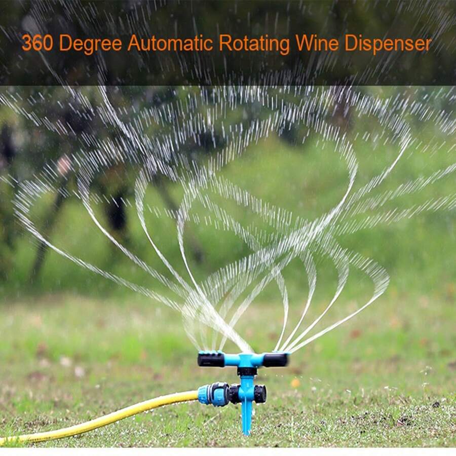 Ground-Inserted Watering Sprinkler 360°Rotating Lawn Irrigation ...