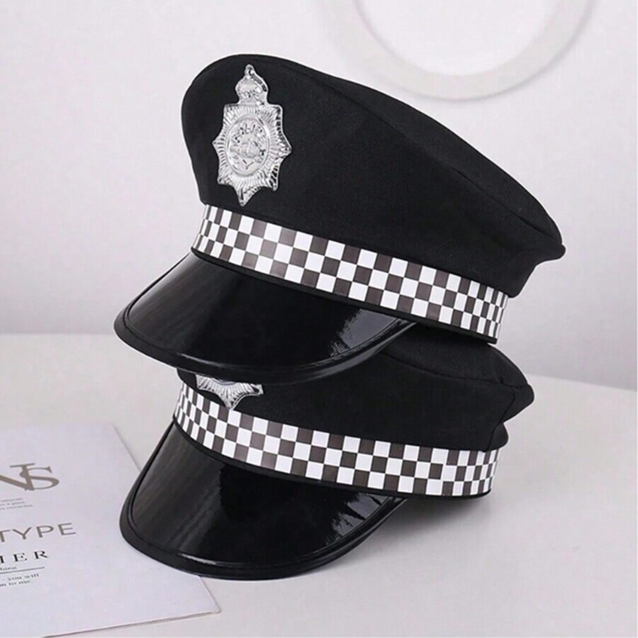 1-10pcs White Embroidered Captain Hat With Anchor Emblem, Adult Unisex ...