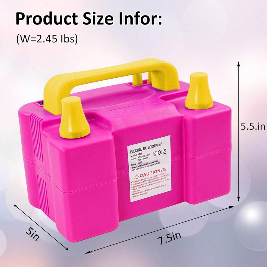 Electric Air Balloon Pump, Portable Electric Balloon Pump, Balloon ...