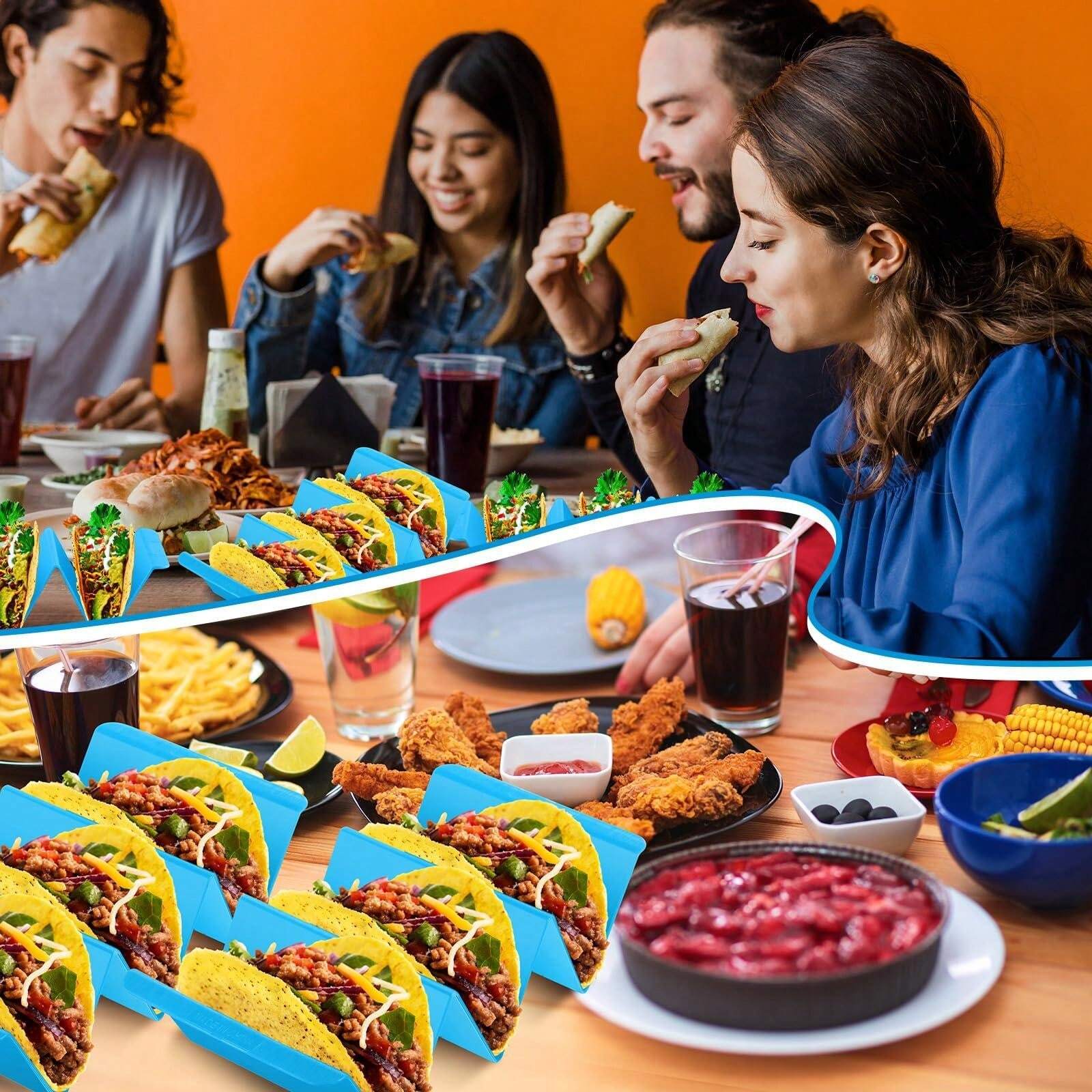 Taco Holder Stands , Plastics Large Taco Tray Plates Holds Taco Stands ...