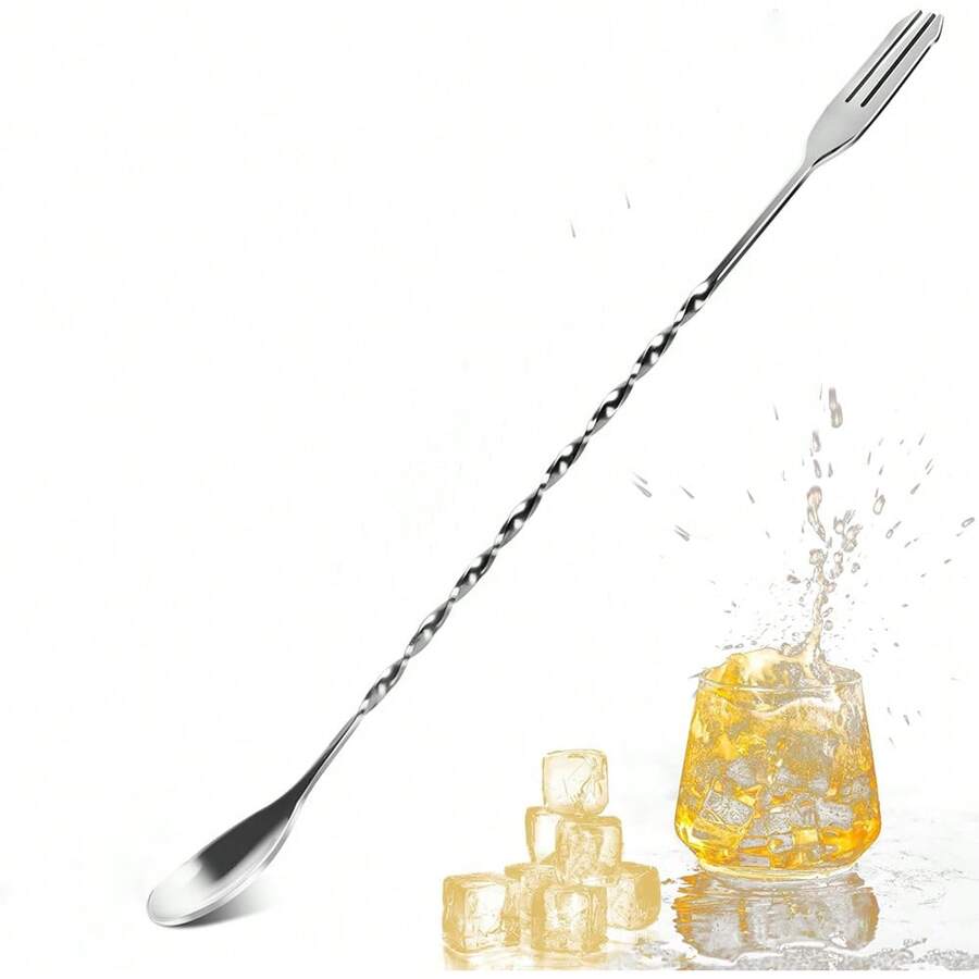 Bar Spoon Cocktail Mixing Spoon - 1pc Cocktail Spoon Long Handle 12.7 ...