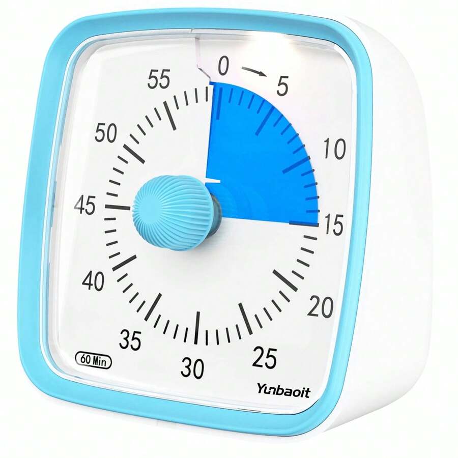 Yunbaoit 60 Minute Visual Countdown Timer With Night Light, Suitable ...