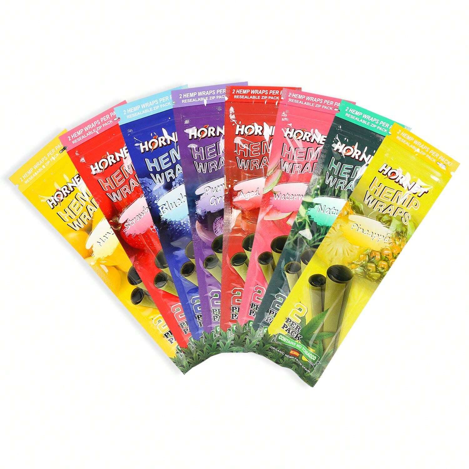 5 Packs Random Flavors Of HORNET Fruit-Flavored Cigar Rolling Papers ...