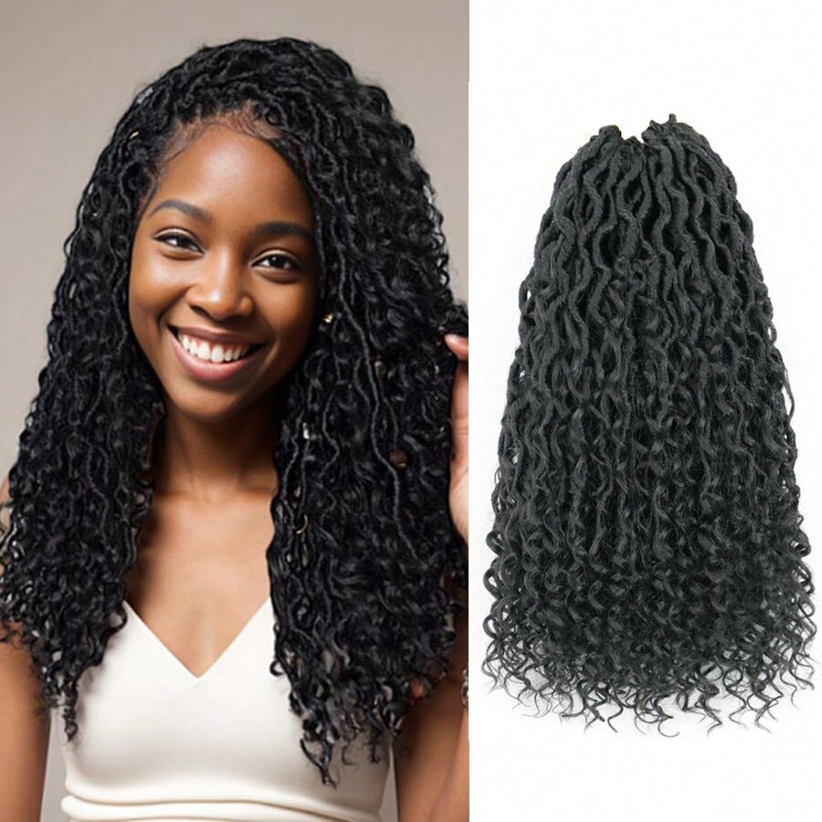 Faux Locs Crochet Hair 10 14 18 Inch Goddess Locs Crochet Hair Prelooped Crochet Hair For River