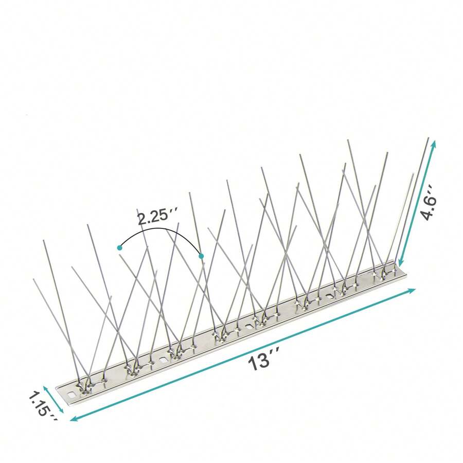 5 Packs Bird Spikes Pigeon Spikes Anti-Bird Nails Bird Repellent Metal ...