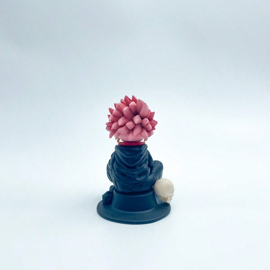 Anime Yuji Itadori Sitting Pose Two-Sided Souvenir Chibi Figure Model ...