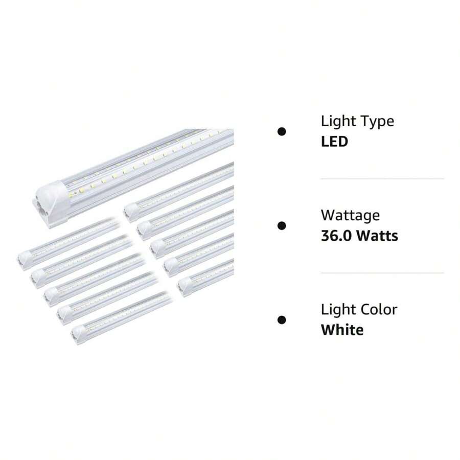 LED Shop Light, 4ft 36W 5000lm 6500k Shop Lights, 4 Foot Led Light ...