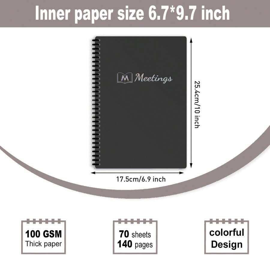 Efficient Meeting Notebook For Organized Work - Streamline Note-Taking ...