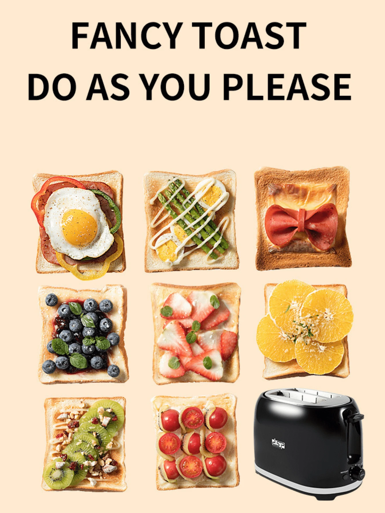 2 Slice Toaster Retro Stainless Steel Toaster With Bagel, Cancel ...