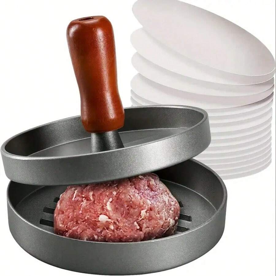 1pc Machine à Faire des Burgers Manuel, Presse à Hamburger à Revêtement ...
