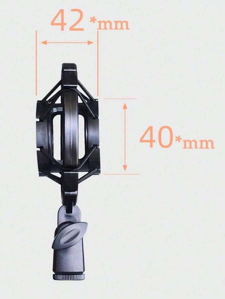 1pc Microphone Shock Mount Mic Stand, Condenser Microphone Anti ...