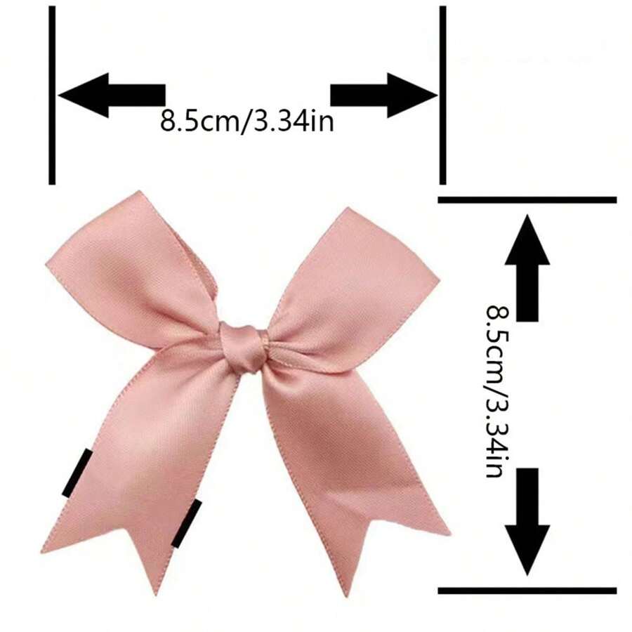 20pcs/50pcs/100pcs Large Size Cloth Ribbon Butterfly Bow Crafts, Red ...