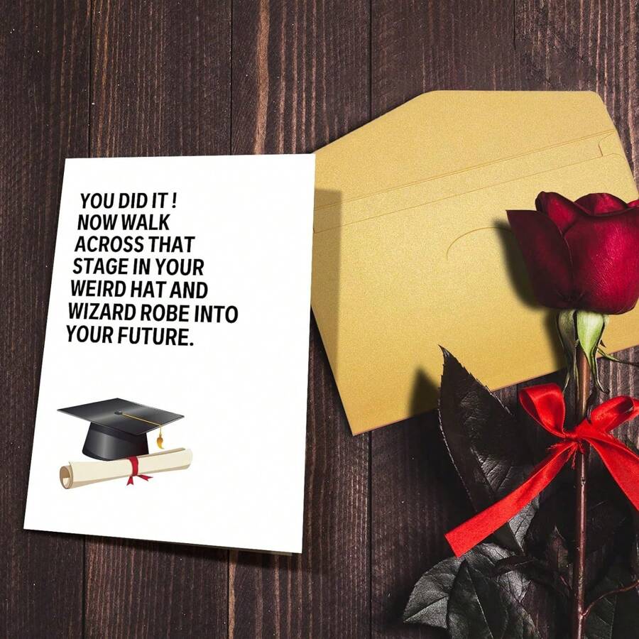 Funny Graduation Card You Did It Card Graduation T For Her Him