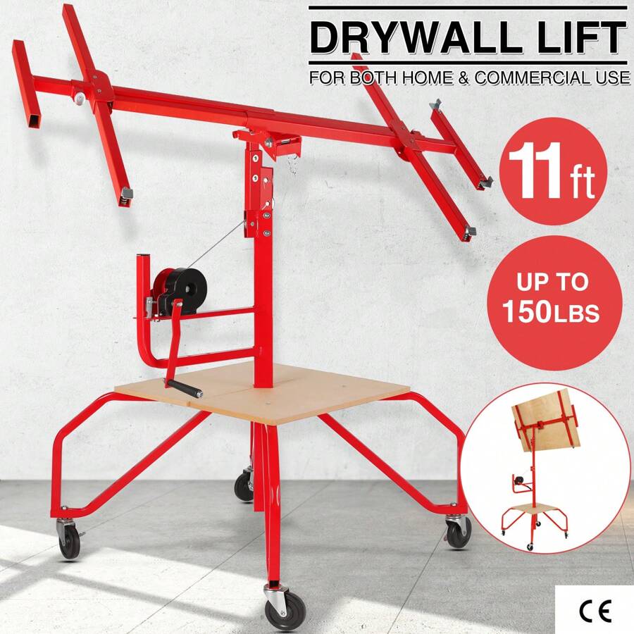 Drywall Lift Panel 11' Lift Drywall Panel Hoist Jack Lifter Jack ...