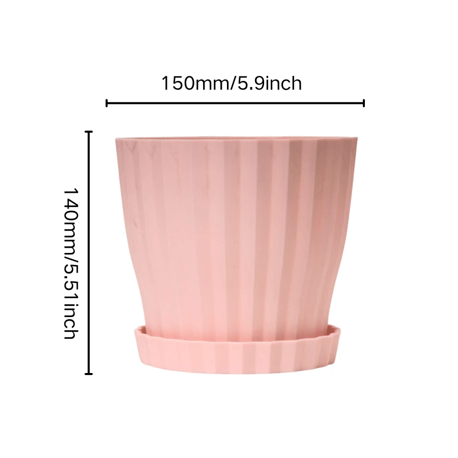 Yellow Mini Fresh Plastic Flower Pot Morandi Color Scheme Elegant New ...