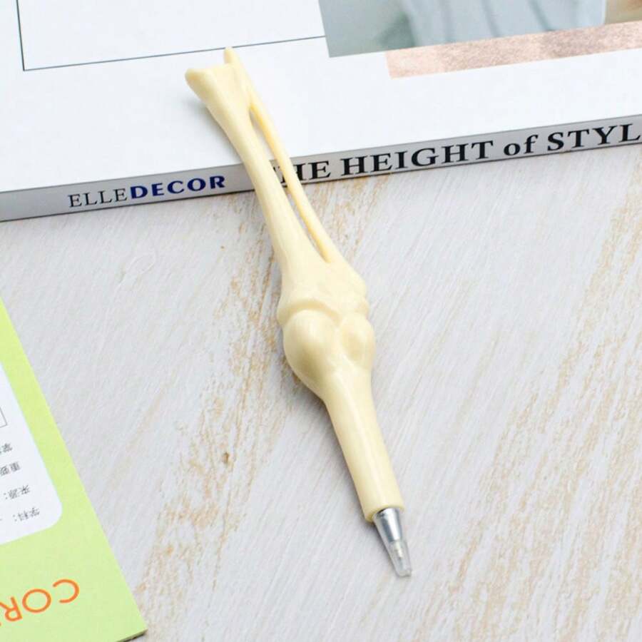 5pcs Creative Bone Shaped Ballpoint Pens, 0.5mm Neutral Pens For ...