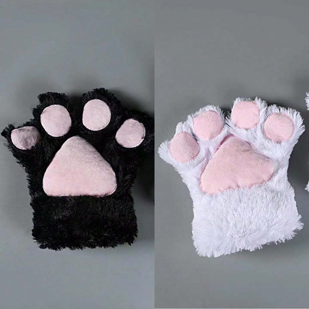 1 Pc Cosplay Furry Paws Animal Claw Glove, Paw Mitts Winter, Furry ...