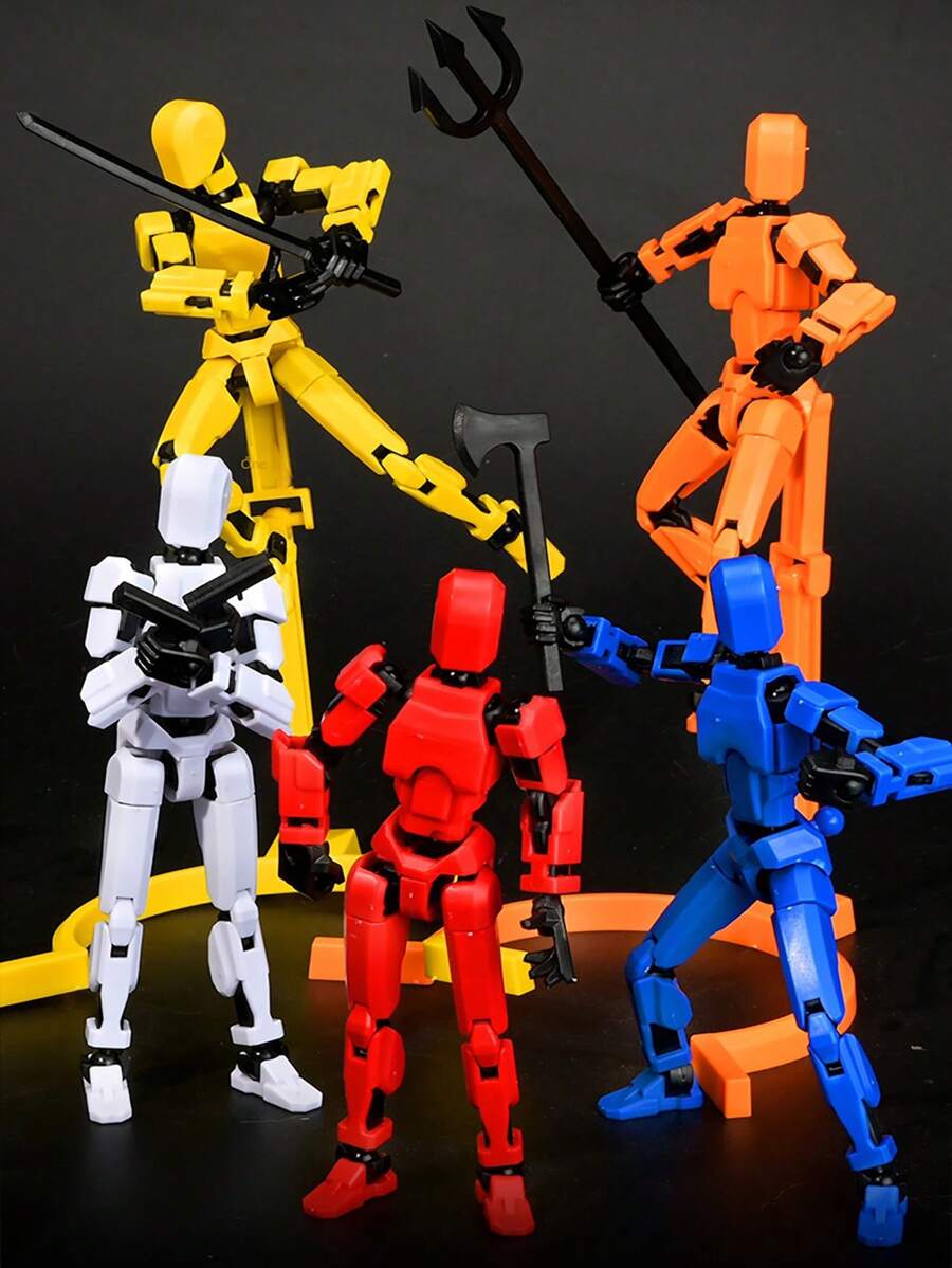 Boneca da Sorte com 13 articulações e movimento de 360°, Boneca DIY de ...