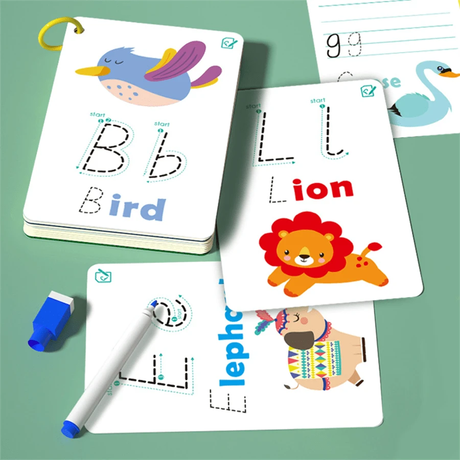 1 PC Box Of 30 Early Education Cognitive Cards, Learning Spelling Of ...