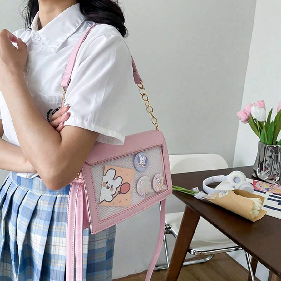 JK Uniform Bag Envelope Double-Sided Itabag Japanese Style Anime Casual ...