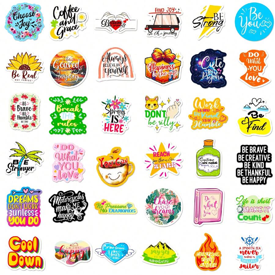 100Pcs Motivational Reward Stickers For Students, Inspirational Quotes ...