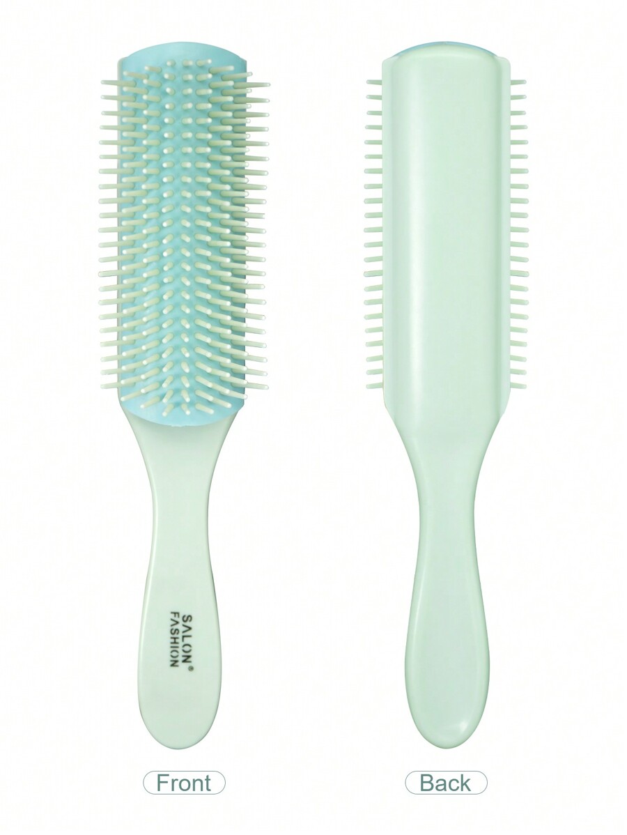 Hair Comb Set 2pcs, 1pc Macaron Nine Rows Comb + 1pc Pointed Tail Comb ...