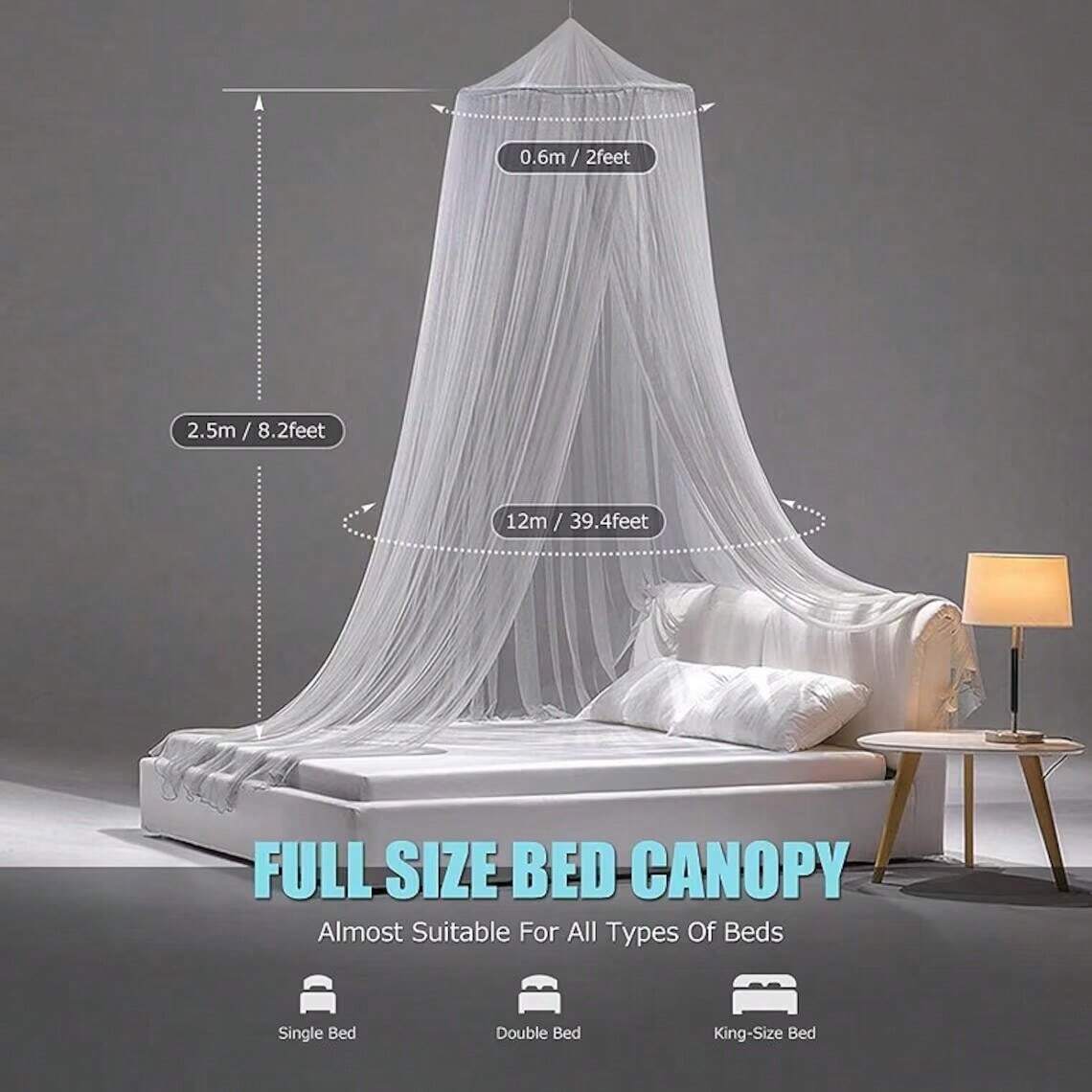 1 paquete de cortinas para cama con dosel para adulto - Colchas, decoración de habitación de ...