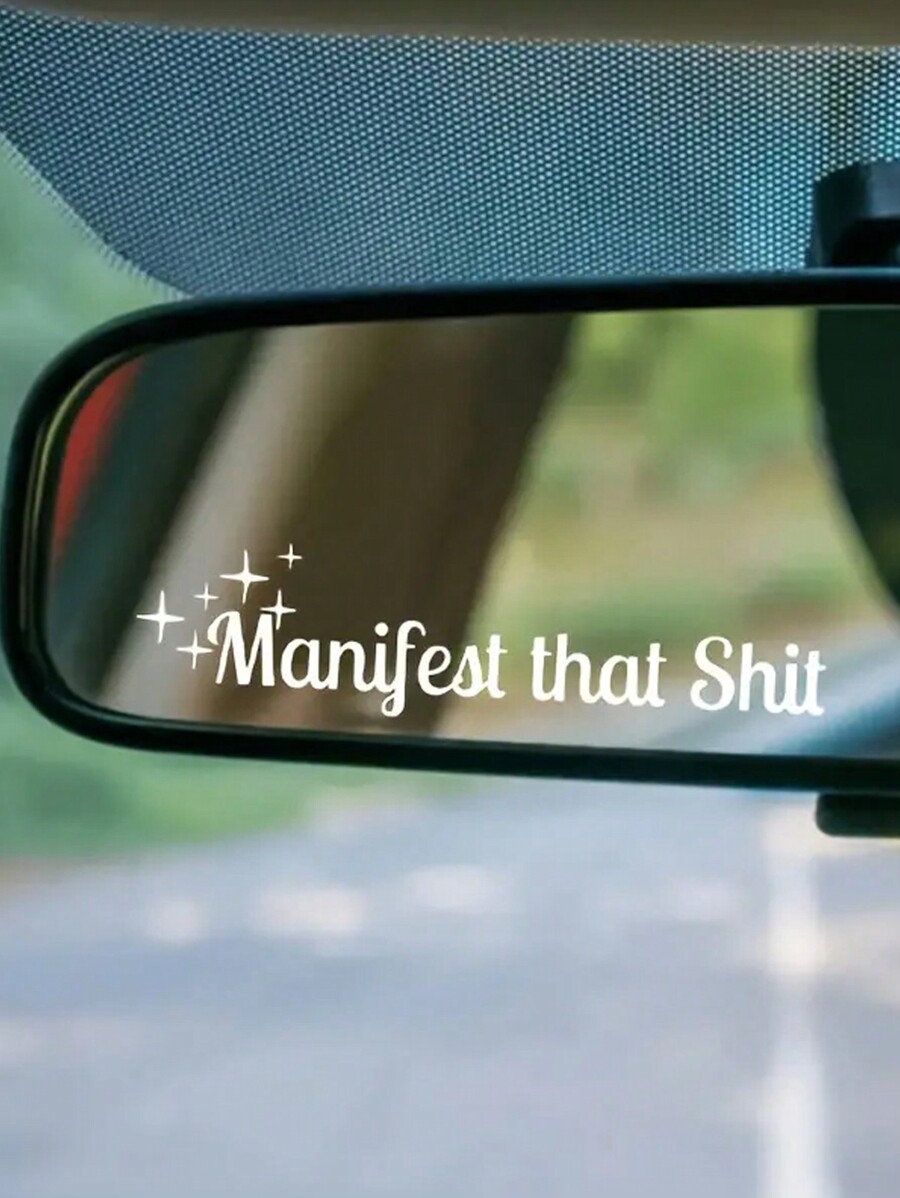 Rearview Mirror Decal, Funny Decals, Mental Health, Window Decal, Decal ...