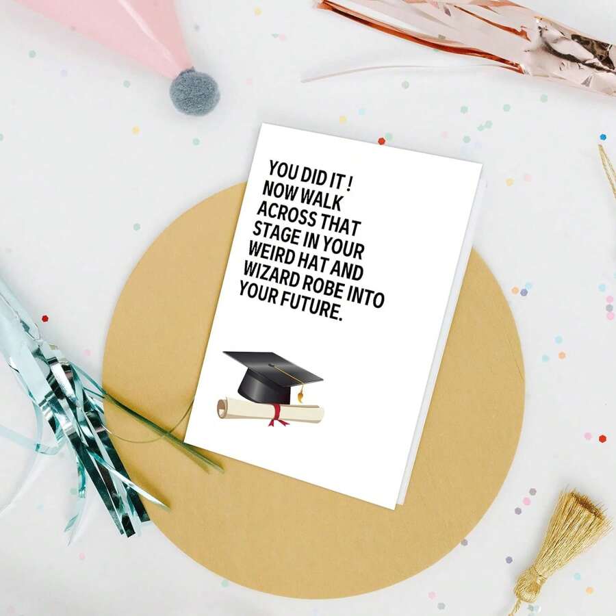 Funny Graduation Card You Did It Card Graduation Gift For Her Him ...