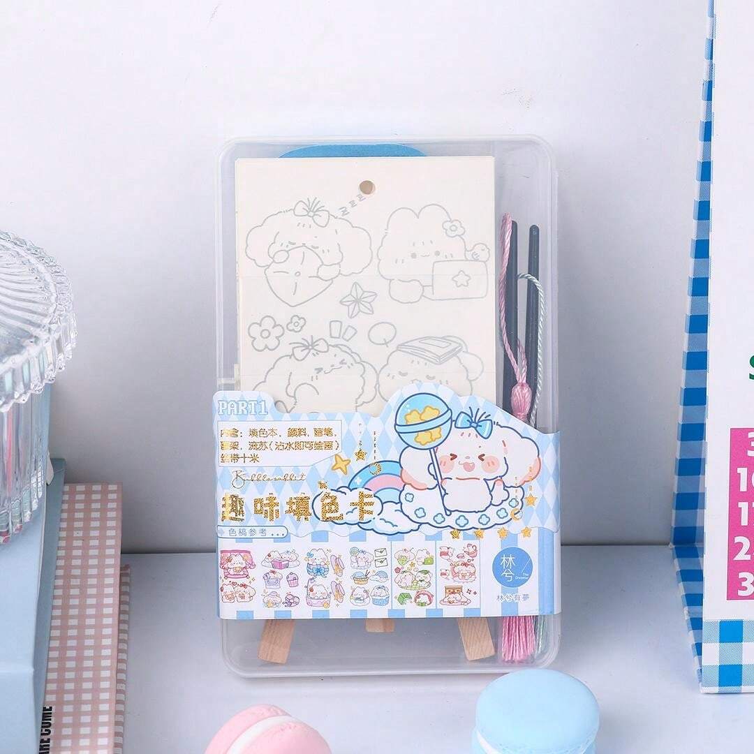 DIY Postcards With Cute Designs And Color Palette Set Included | SHEIN USA