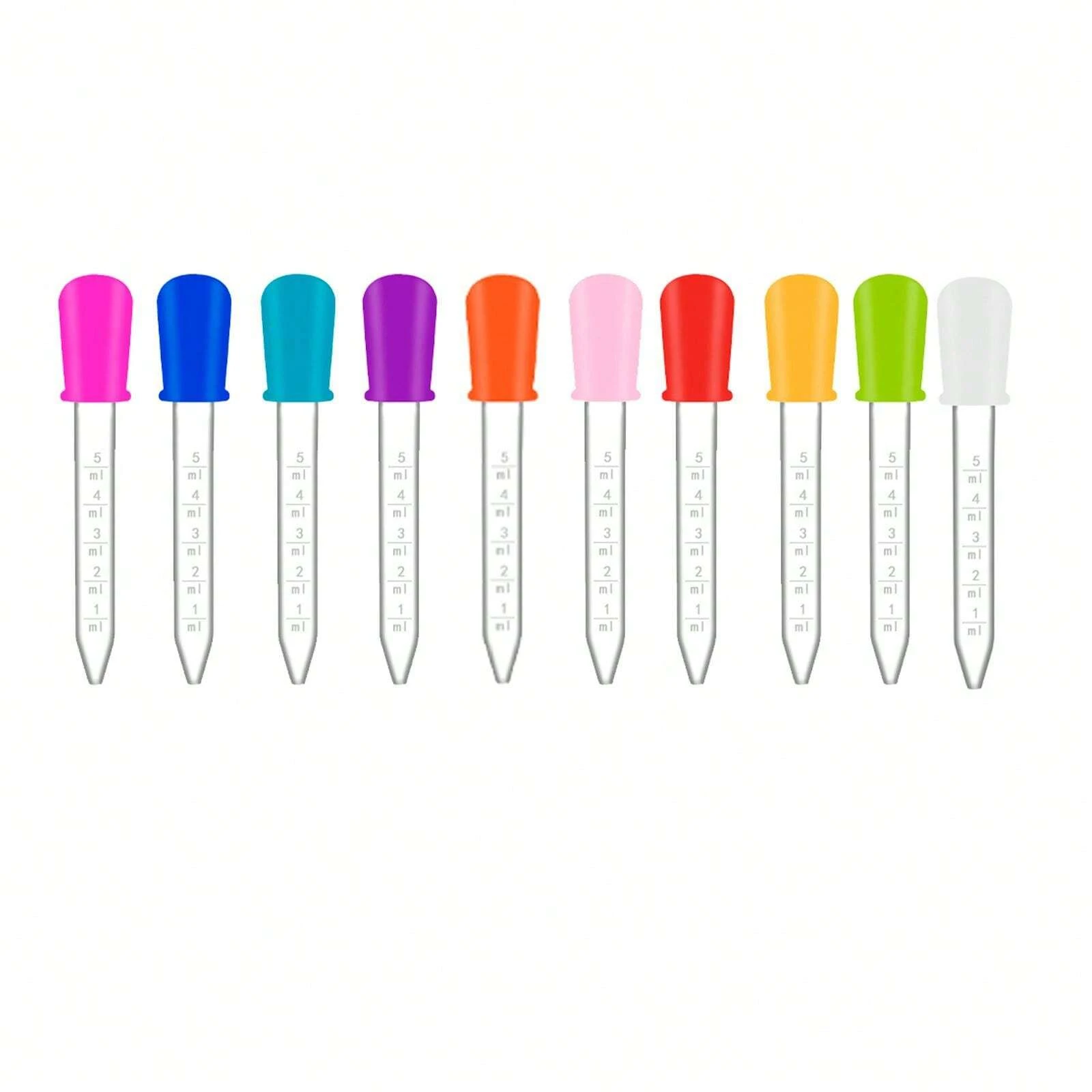 10 Pcs Dropper , Pipettes Dropper With Rubber Head, Calibrated Thick ...