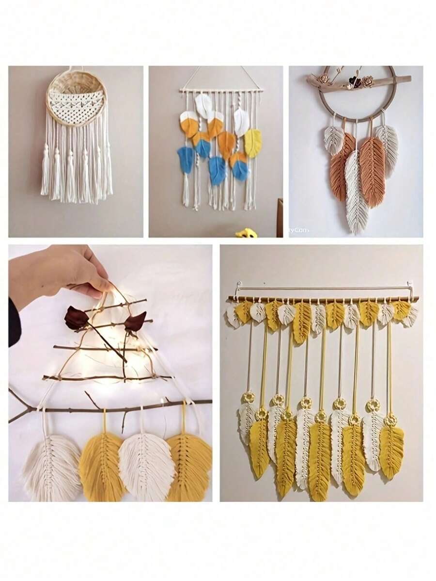 A Roll Of 3mm DIY Braided Rope Rope Braided Decorative Rope For Simple Braiding Tapestries ...