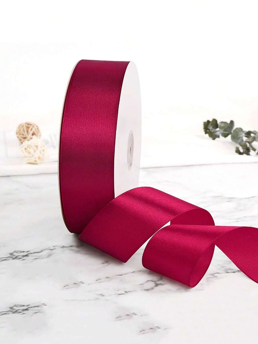 1 Roll - 4cm Double Sided Satin Ribbon, DIY Cake Box Flower Packaging ...
