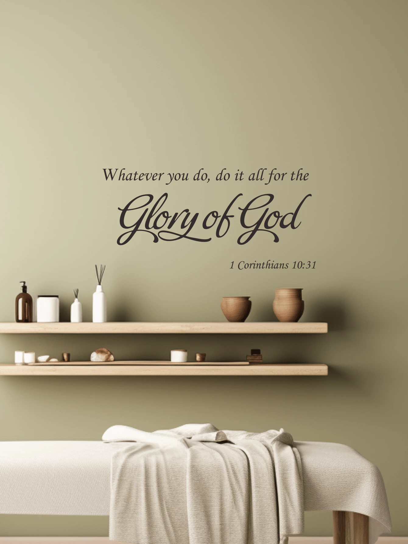 1pc Spiritual Inspiration: 'Do It All For The Glory Of God' Bible Verse ...