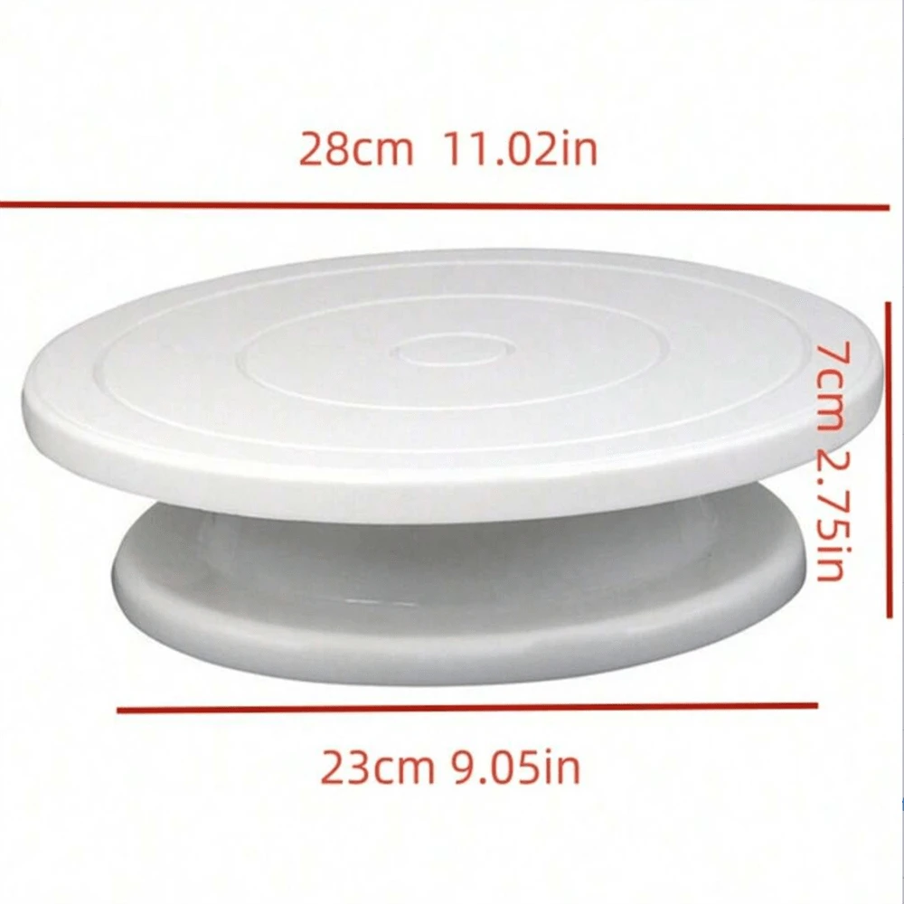 A Cake Turntable Baking Turntable Rotating Cake Mounting Table PP ...