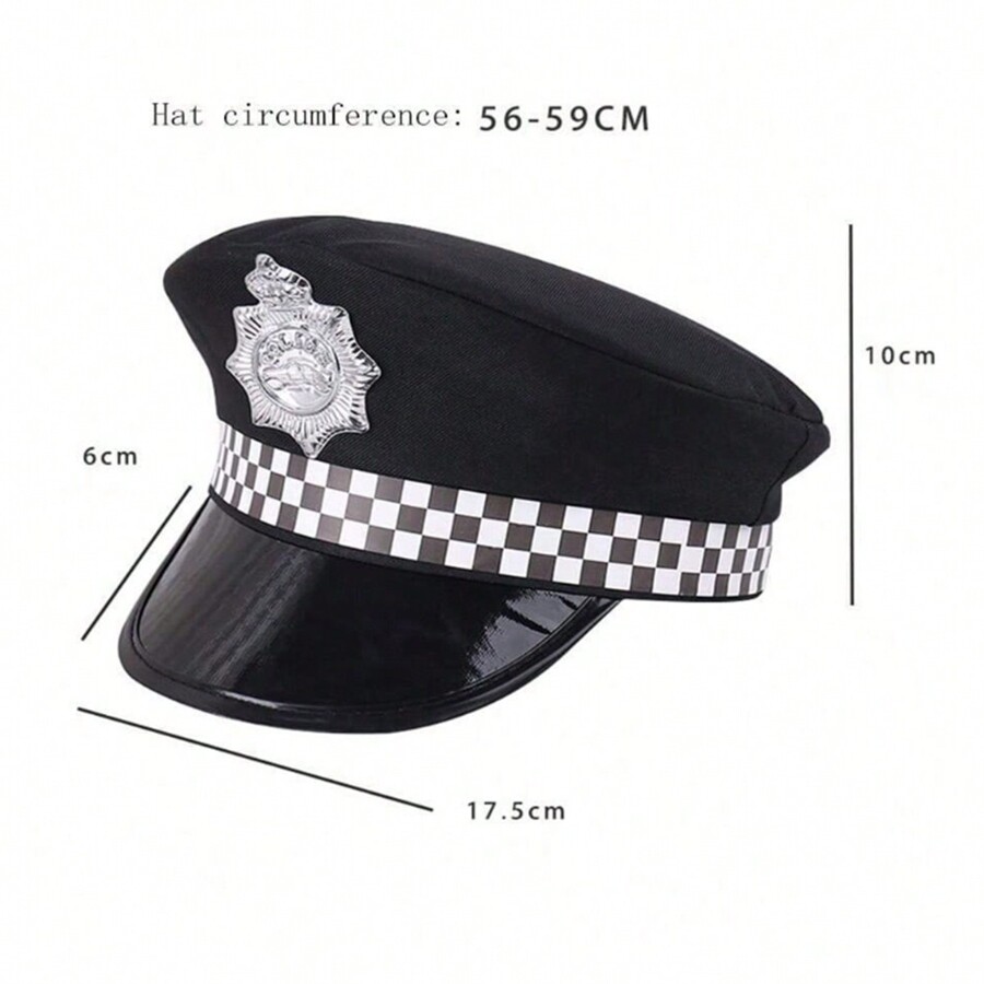 1-10pcs White Embroidered Captain Hat With Anchor Emblem, Adult Unisex ...