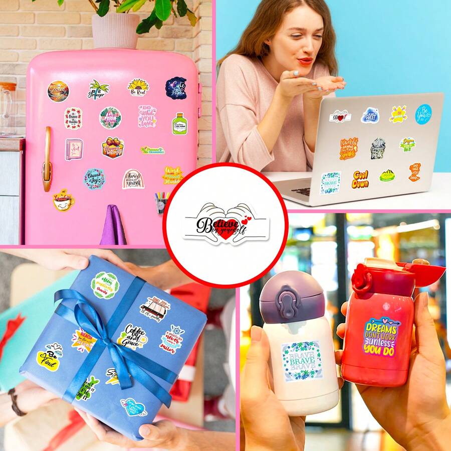 100Pcs Motivational Reward Stickers For Students, Inspirational Quotes ...