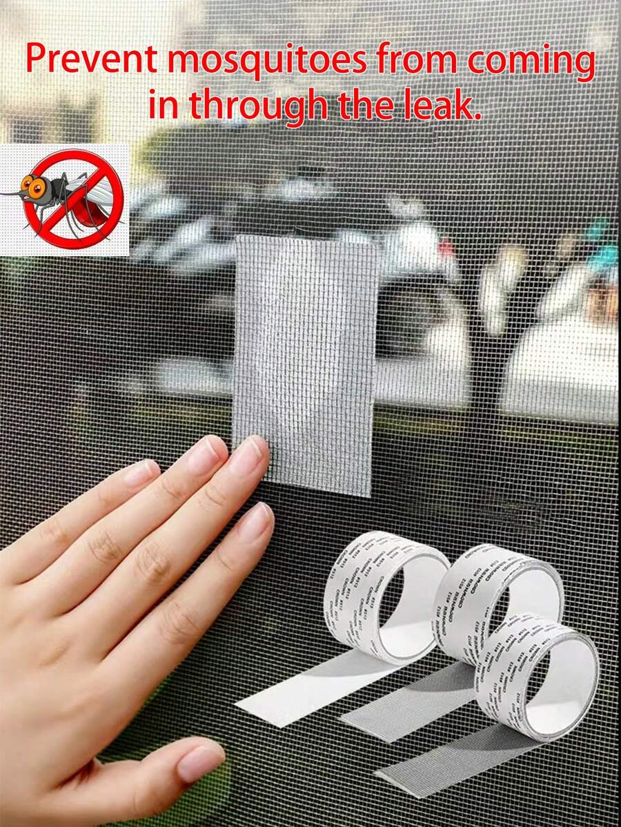 1 Roll Window Screen Repair Patch Kit, Self-Adhesive Cuttable Screen ...