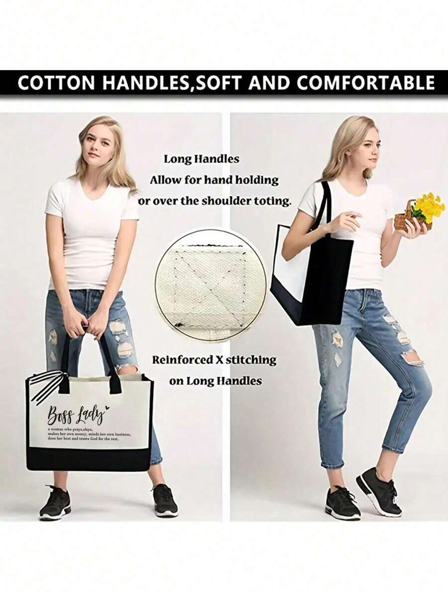 1PC Boss Lady Gifts For Women Boss Gifts Retirement Gifts Tote Bag ...