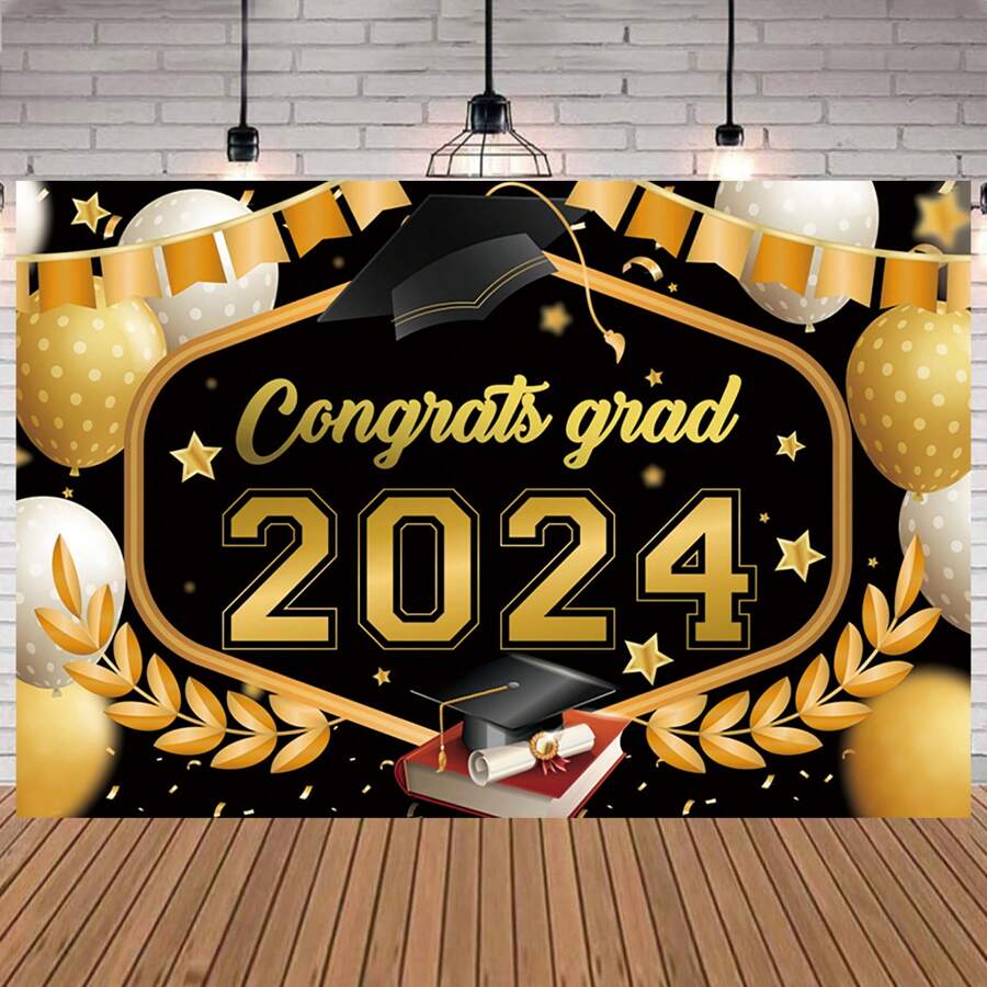 5x3ft Class Of 2024 ขอแสดงความยินดีฉากหลังขอแสดงความยินดี Grad การถ่าย ...
