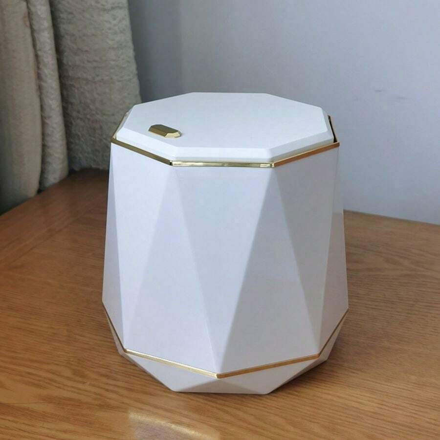Tabletop Trash Can Pressing Living Room Light Luxury Sundry Bucket Car ...