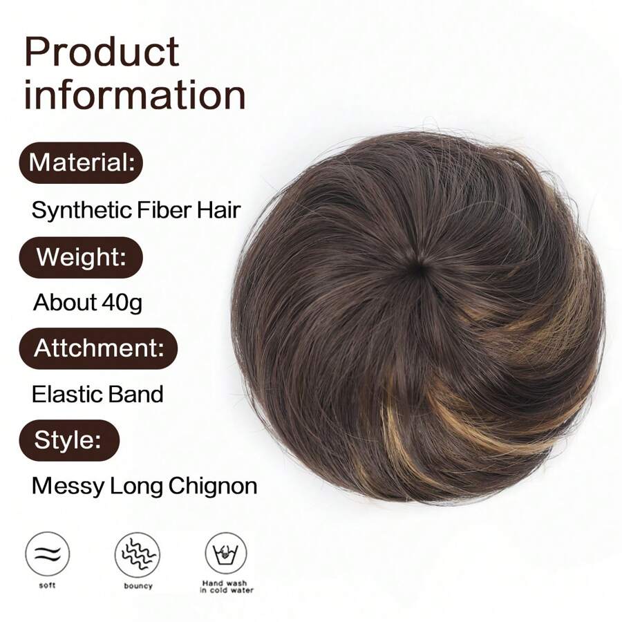 Synthetic Hair Bun Extension Drawstring Fake Ballet Bun For Women Girls ...
