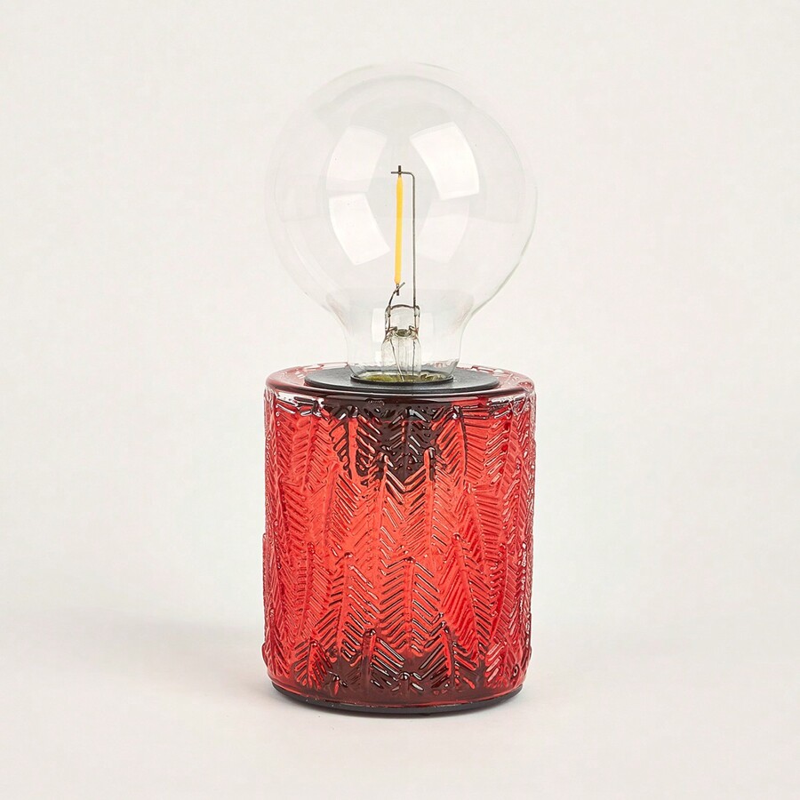 1pc Modern Design LED Glass Table Lamp, Simple Style Cordless Desk Lamp ...