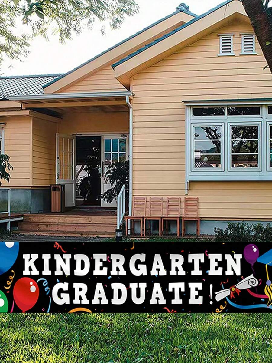 2024 Black Graduation Yard Banner Outdoor Graduation Garden Flag ...