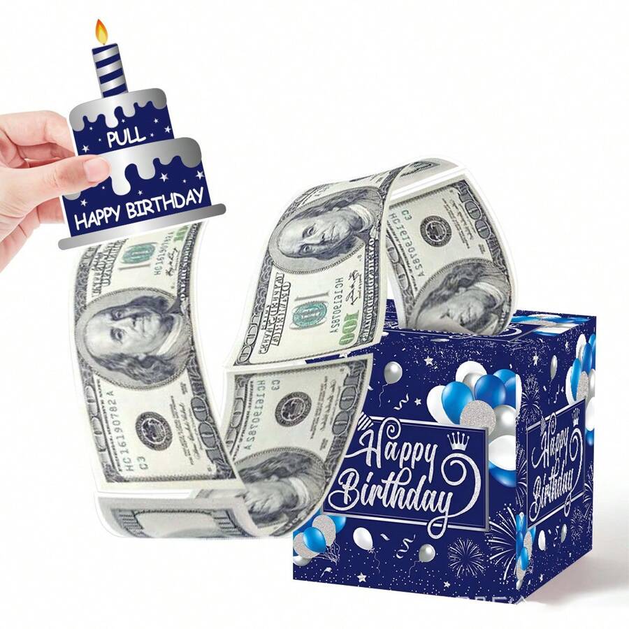 Birthday Surprise Gift Box, Surprise Money Gift Boxes With Pull Out ...