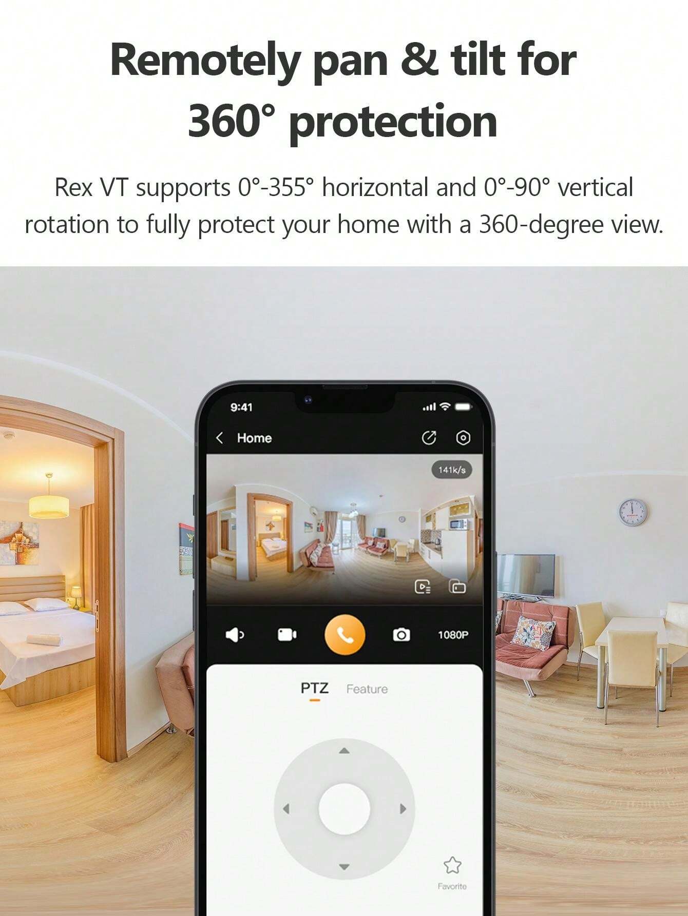 Cámara PT IMOU Rex VT 5MP, cámara PT de dos vías para conversación de ...