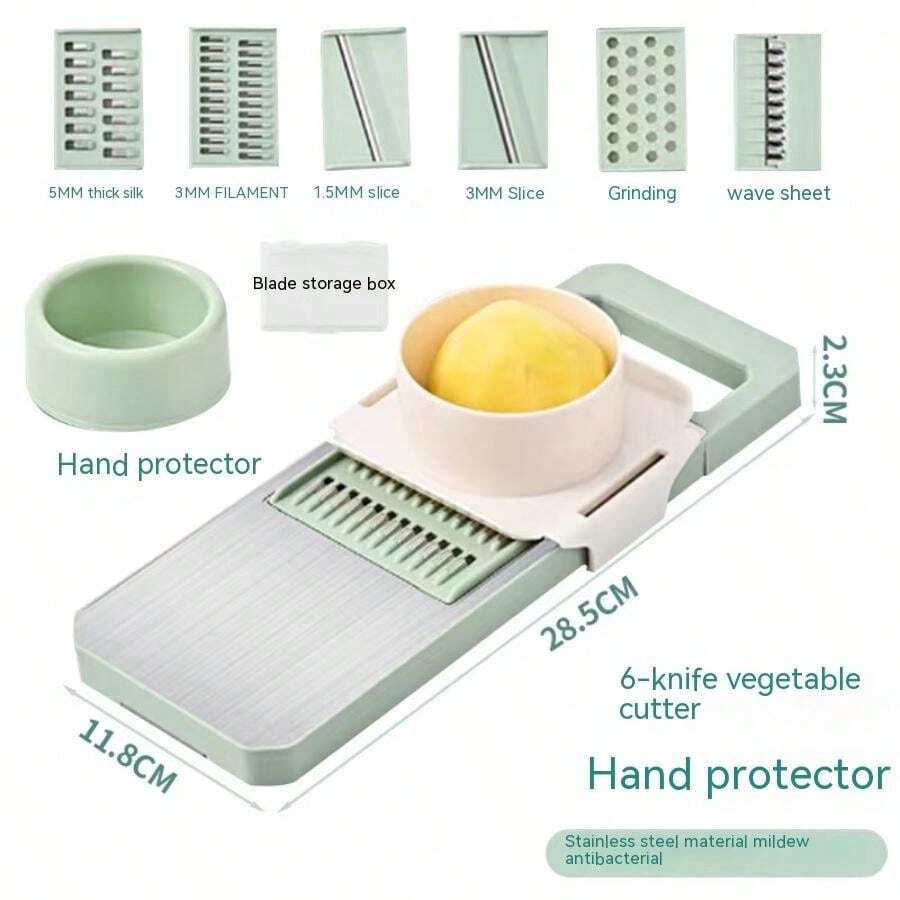 6pcs Potato Slicer Grater Kitchen Gadget With Multiple Functions For ...